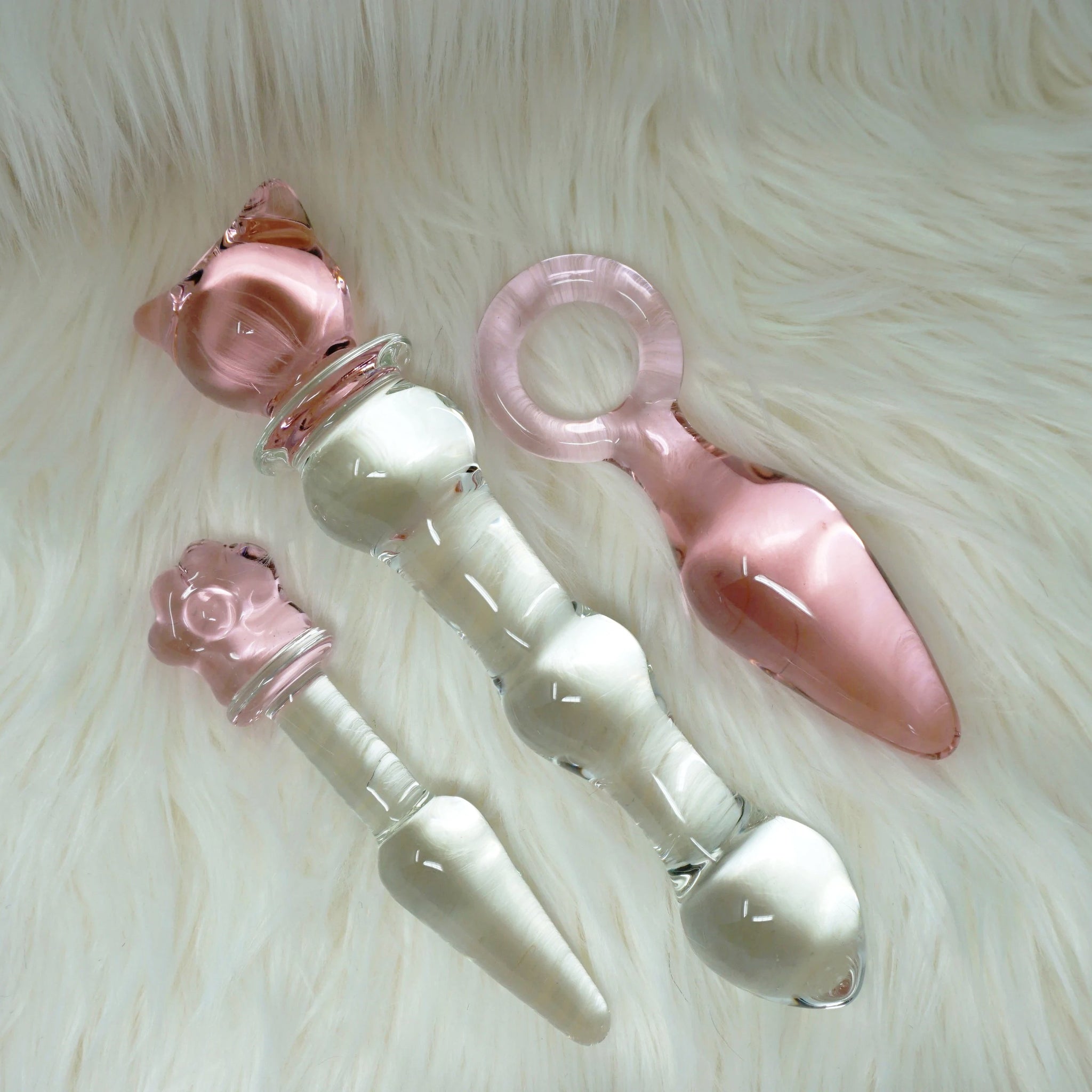 Glass Cat Shaped Dildo Kitten Play Sex Toy Kawaii Kittens And Kink