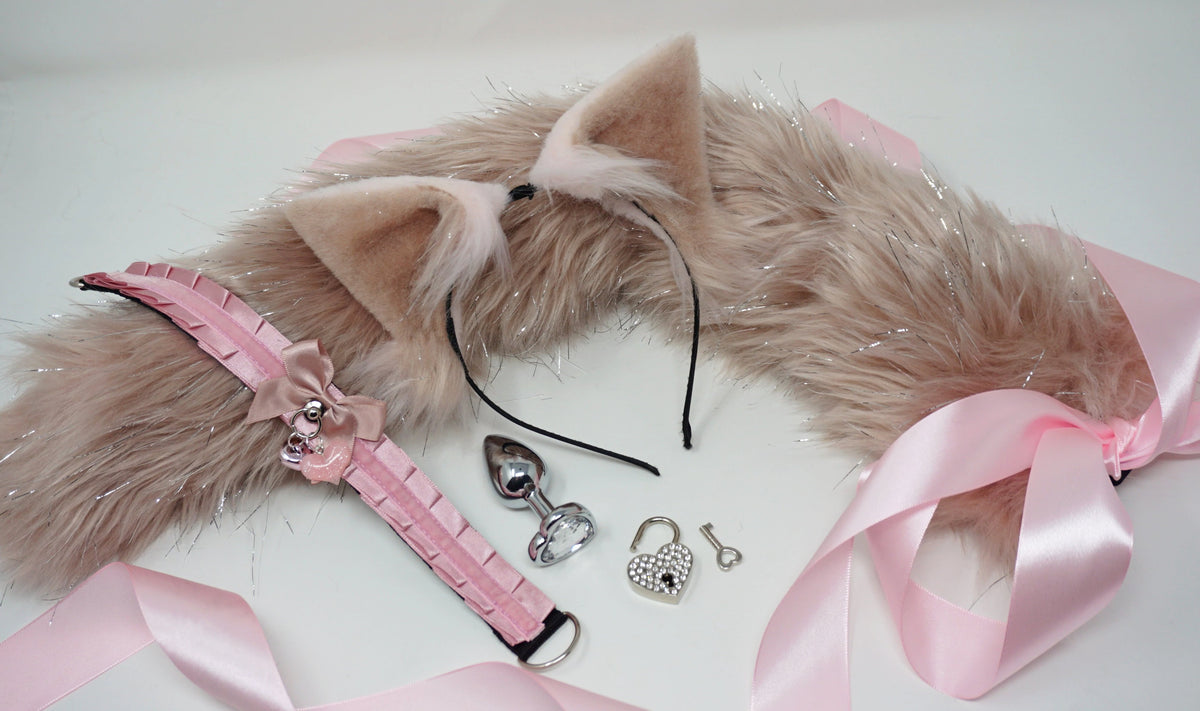 Limited Edition - Dusty Rose Sparkling Kitten Play Set– Kittens & Kink