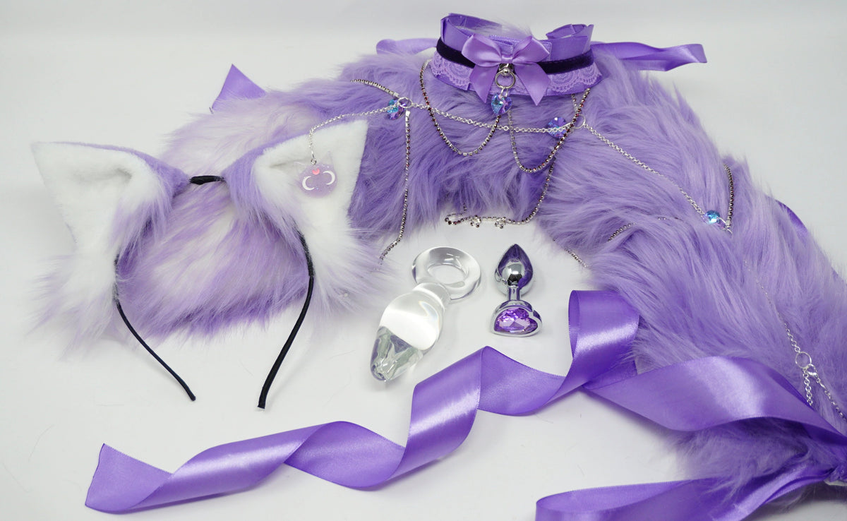 Limited Edition - Pastel Purple Rhinestone Kitten Play Set– Kittens & Kink