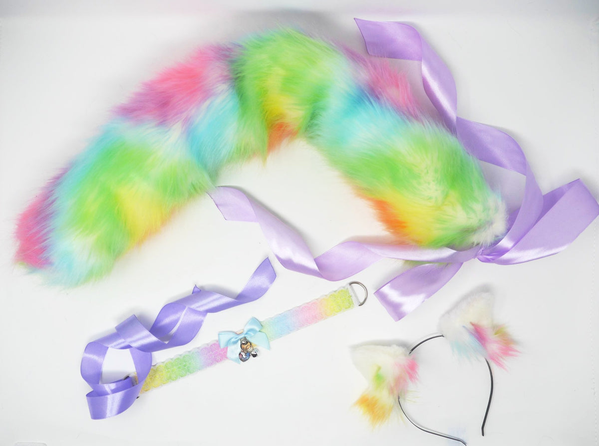 Full Rainbow Kitten Play Set– Kittens & Kink