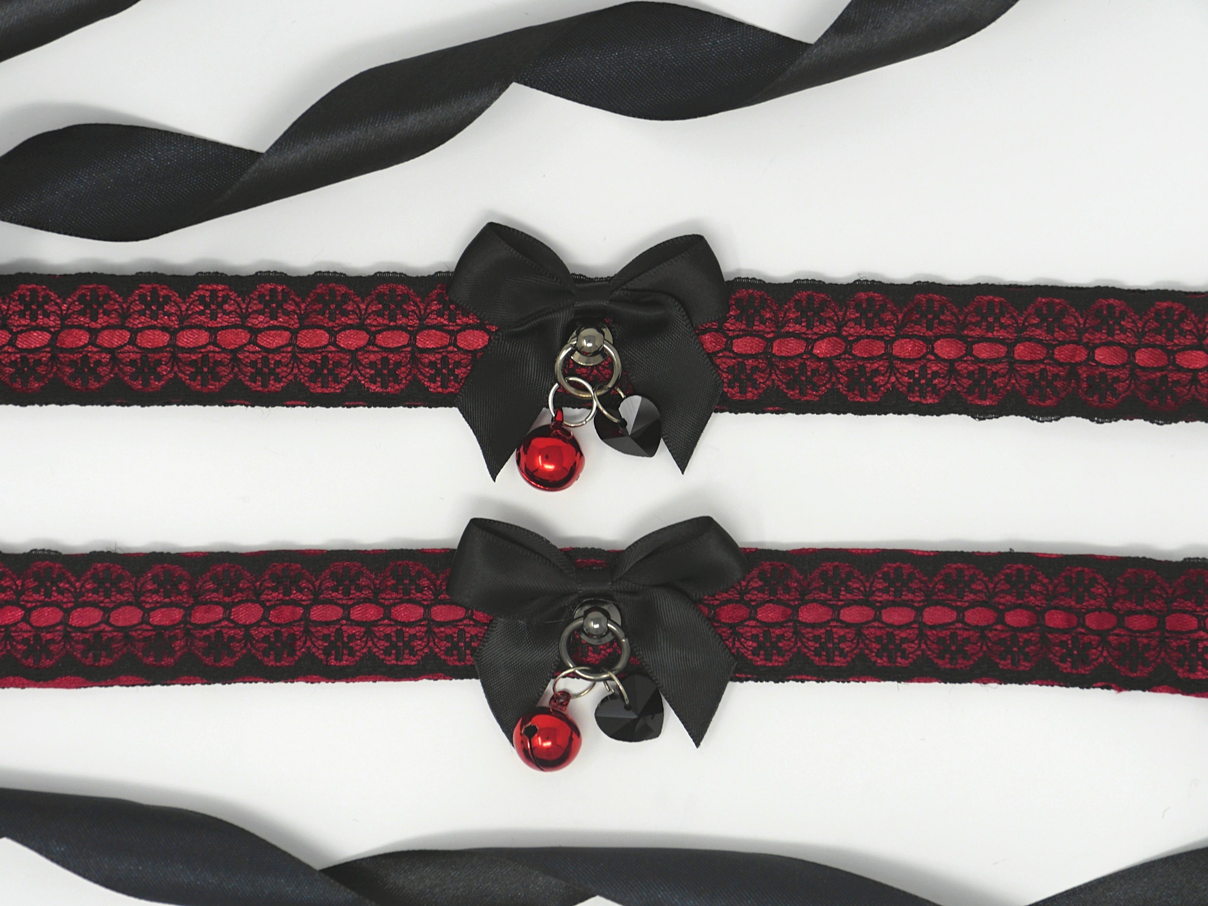 Red Lace BDSM Collar– Kittens & Kink