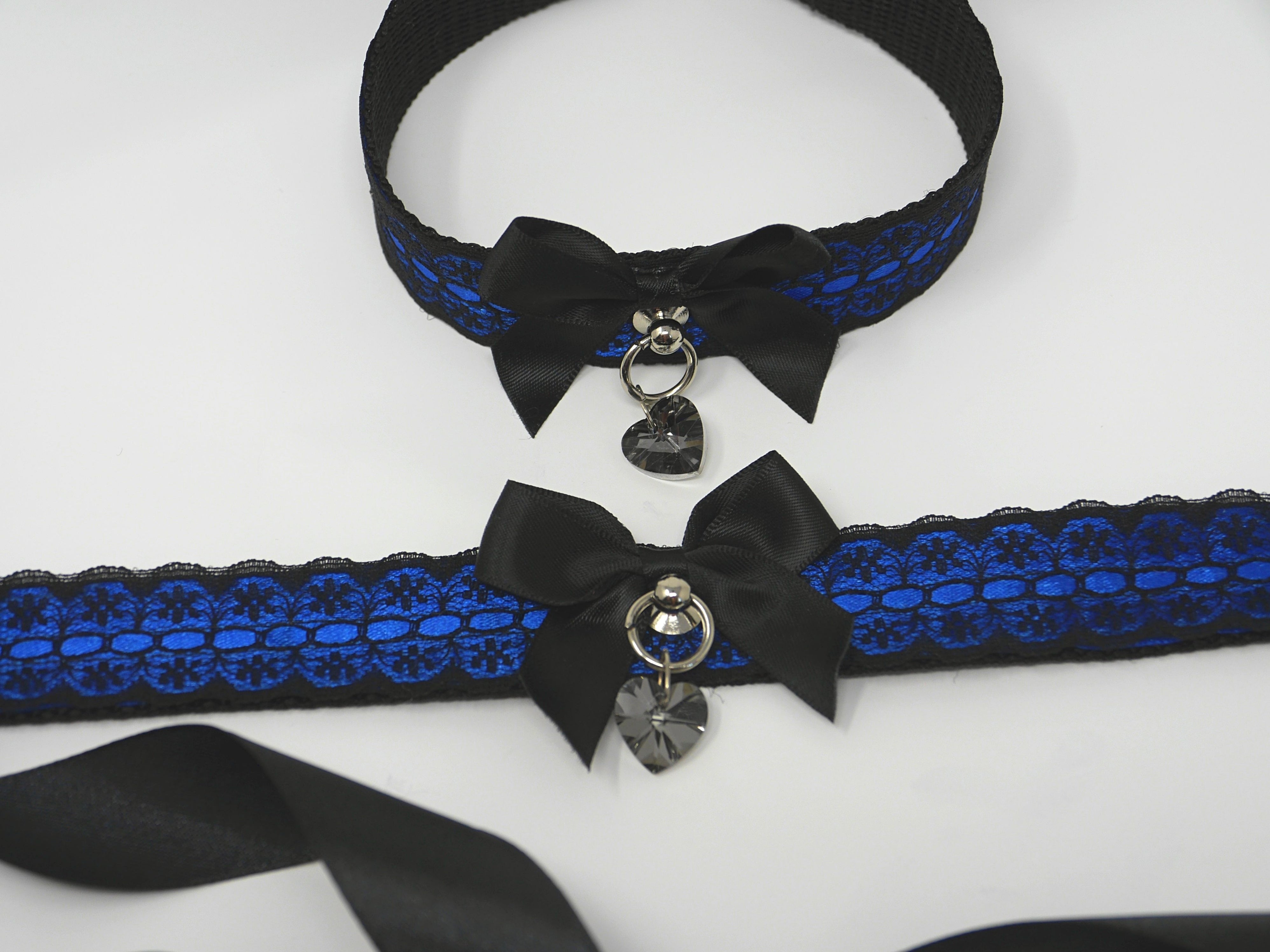 Royal Blue Lace Collar– Kittens & Kink